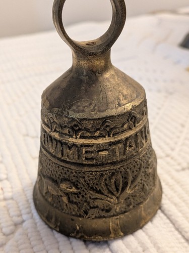 Vintage, Brass Monastery Bell, Embossed Vocem-Meam-A-Ovime-Tangit, 4 ...
