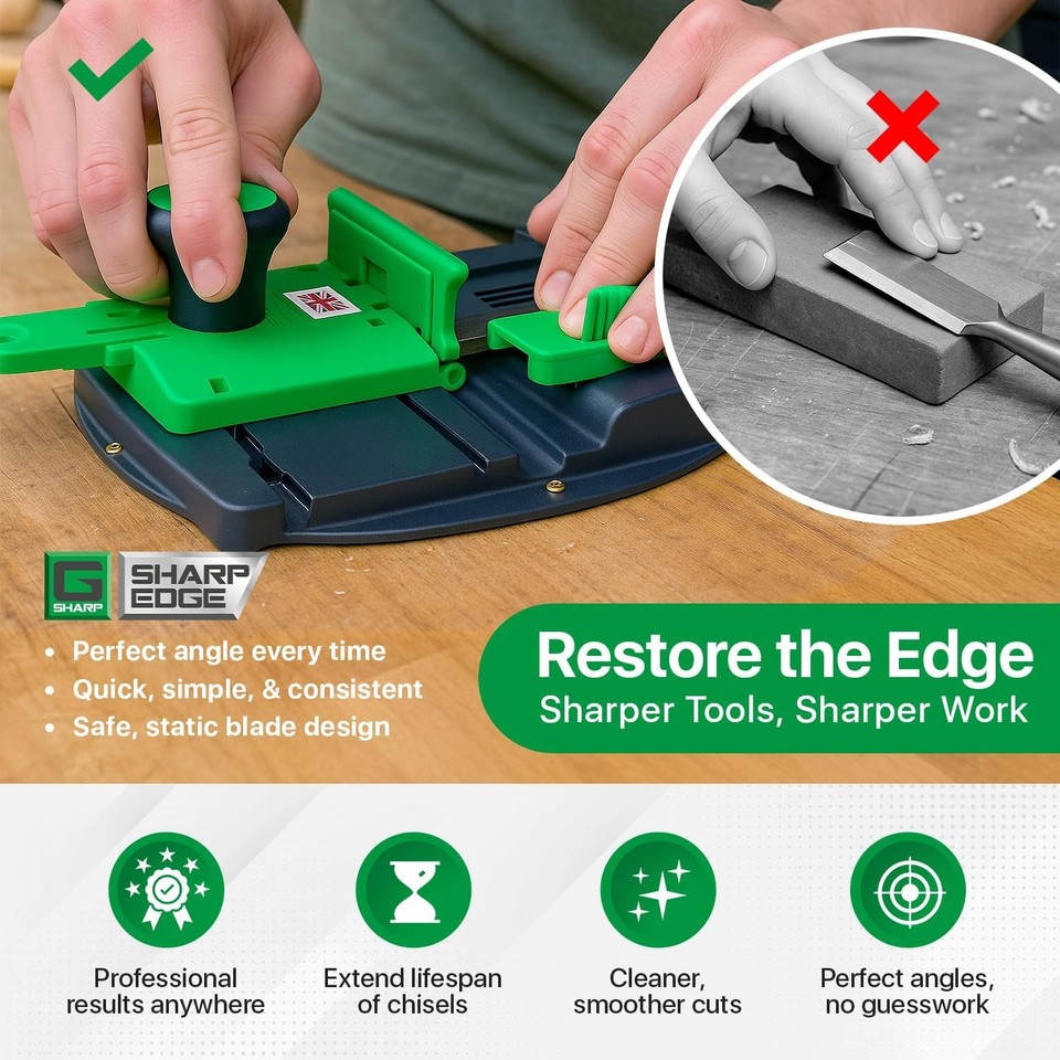 G Sharp Edge Chisel Sharpener Chisel Sharpening Kit 3mm to 85mm | eBay