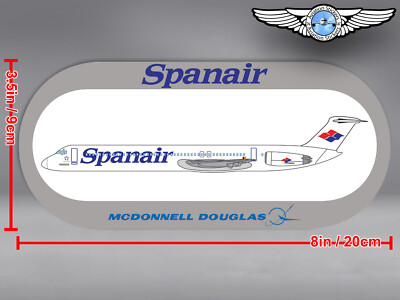 SPANAIR SPAN AIR ROUNDED RECTANGULAR MCDONNELL DOUGLAS MD80 MD 80 ...
