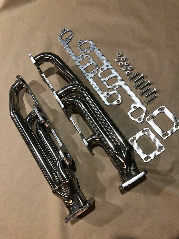FOR DODGE MOPAR Twin Turbo Manifolds Headers T3T4 318 340 360 5.2L 5.9L ...