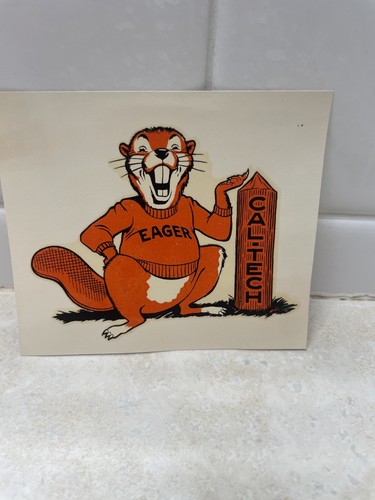 Vintage Angelus Decal - Cal-Tech Beavers - Pasadena, CA | eBay