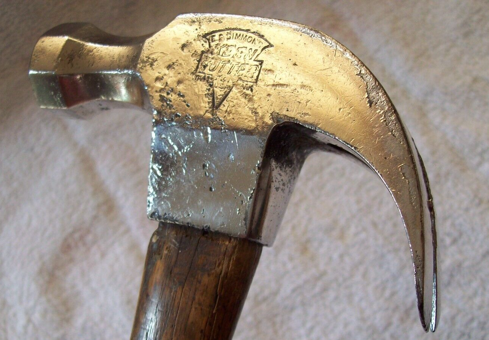 Vtg Simmon's Keen Kutter RARE PLATED Claw Hammer (Nickle or Chrome ...