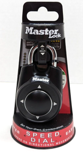 Master Lock 1500ID Speed Dial Combination Lock Black New | eBay