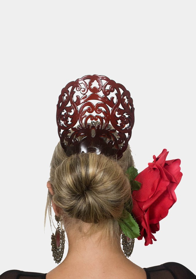 Ole Ole Flamenco Comb for Hair Concha Brown Dancer Spanish Combs ...