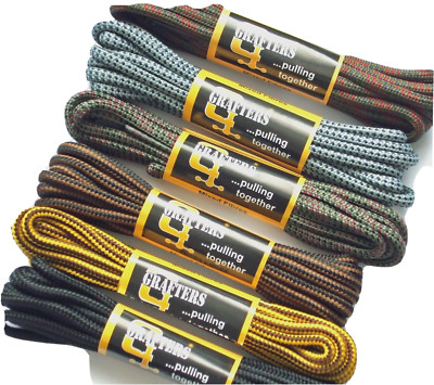 Heavy Duty Shoe laces Strong Work Boot Laces Hiking Boots | eBay