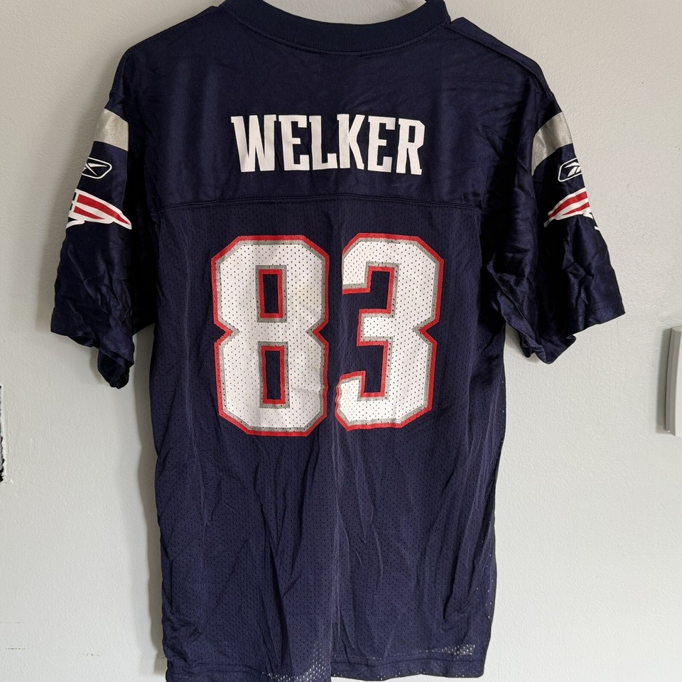 Vintage New England Patriots Wes Welker Jersey Youth Large NFL Football ...