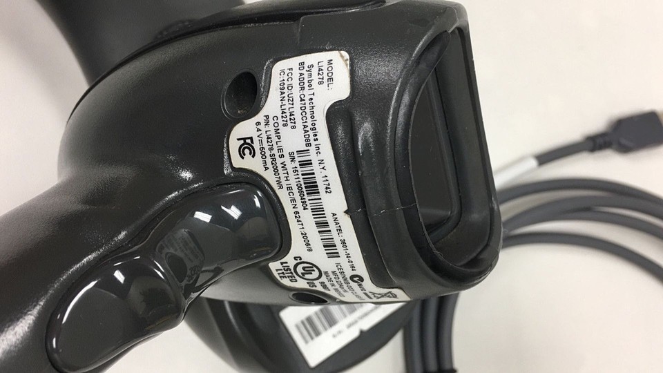 Zebra Motorola Symbol LI4278 Barcode Scanner STB4278 Cradle New Battery ...