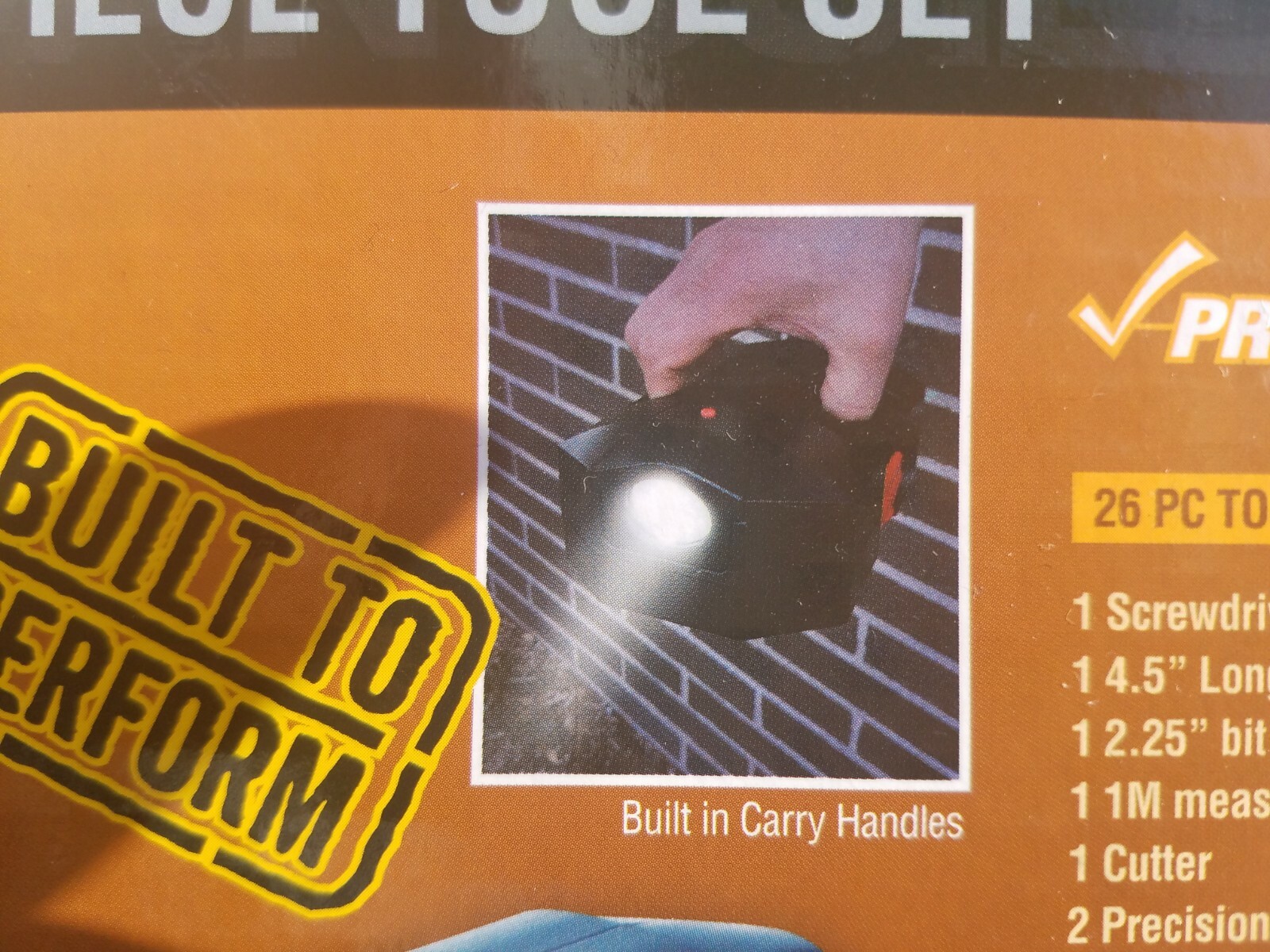 American Builder 26 Piece Home Owner's Portable Flashlight Tool Box Set ...