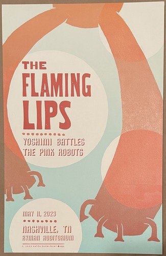 The Flaming Lips - Hatch Show Print - Ryman Auditorium - Poster | eBay