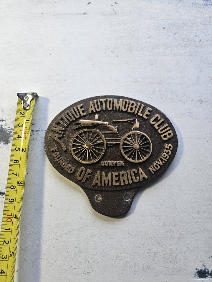 Antique Brass License Plate Topper | eBay
