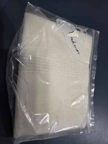White 14 count Adia Cross Stitch Bread Cloth table scarf 36 inch x 18 ...