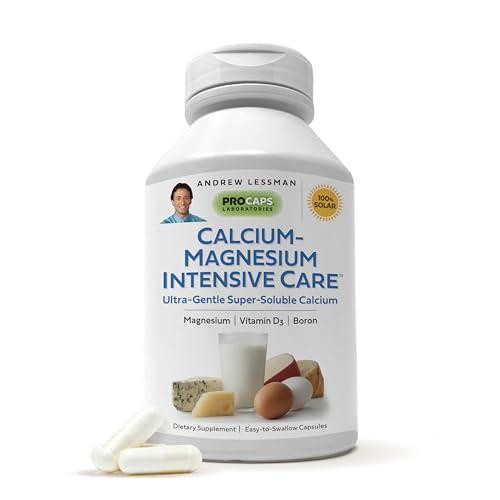 ANDREW LESSMAN Calcium Magnesium Intensive Care 60 Capsules - Bone and ...