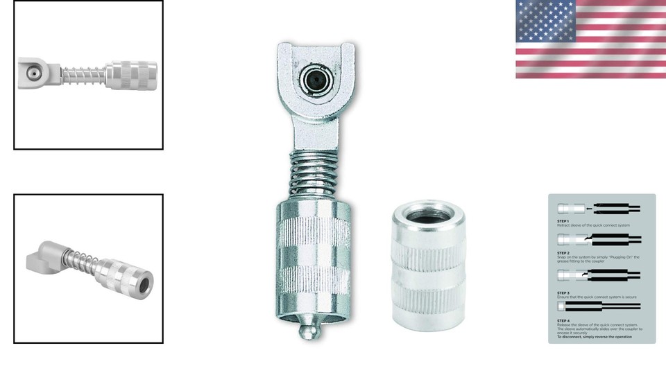 ProLube Jaw Type Coupler to Button Head Grease Quick Connect Adapter | eBay