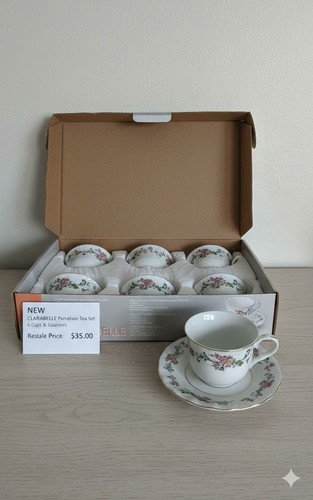 CLARABELLE CIERA FINE CHINA TEA SETS OF 12 | eBay