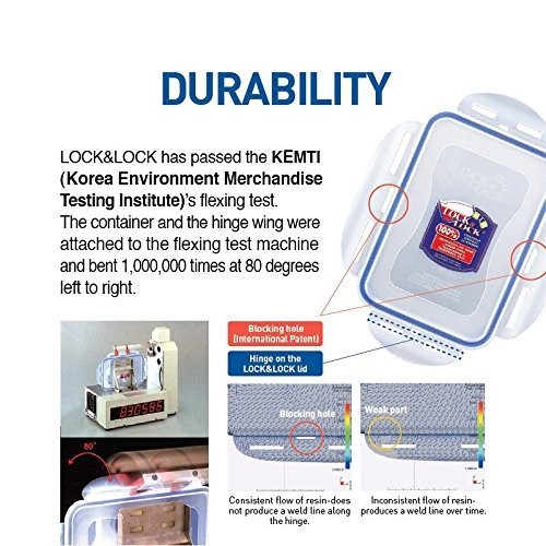 Lock & Lock Round Water Tight Food Container Snack Box, Set of 4, Clear ...