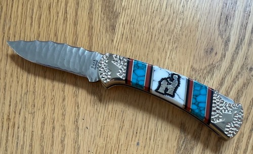 VERY RARE BUCK DAVID YELLOWHORSE CUTHAIR SERIES 2 SILVERSMITH 109 KNIFE ...