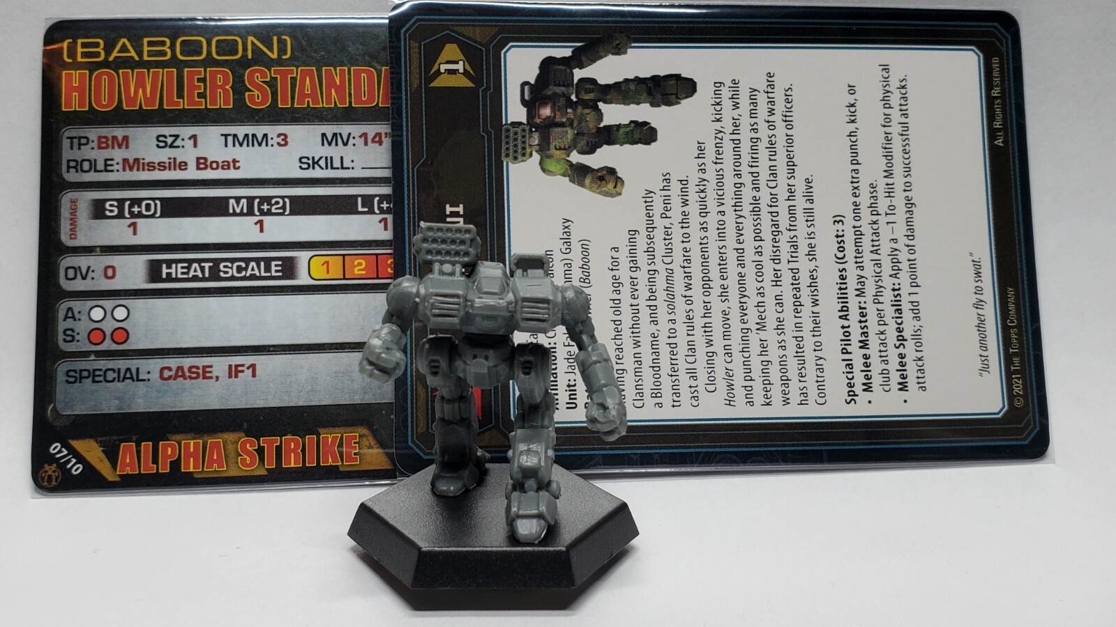 Battletech x1 Howler Baboon Clan Force Pack Ad Hoc Star Catalyst Game ...