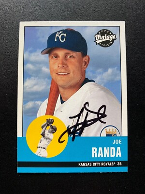 Joe Randa Signed 2001 Upper Deck Vintage Card Kansas City Royals ...
