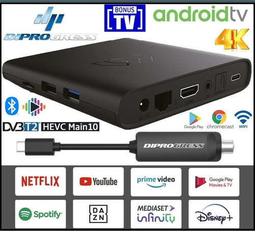 Decoder Digitale Terrestre HD DVB-T2 HEVC H265 10BIT Smart TV Box ...
