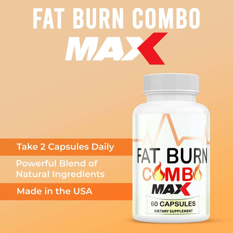 (2 Pack) Fat Burn Combo MAX Capsules to Suppress Appetite & Boost ...