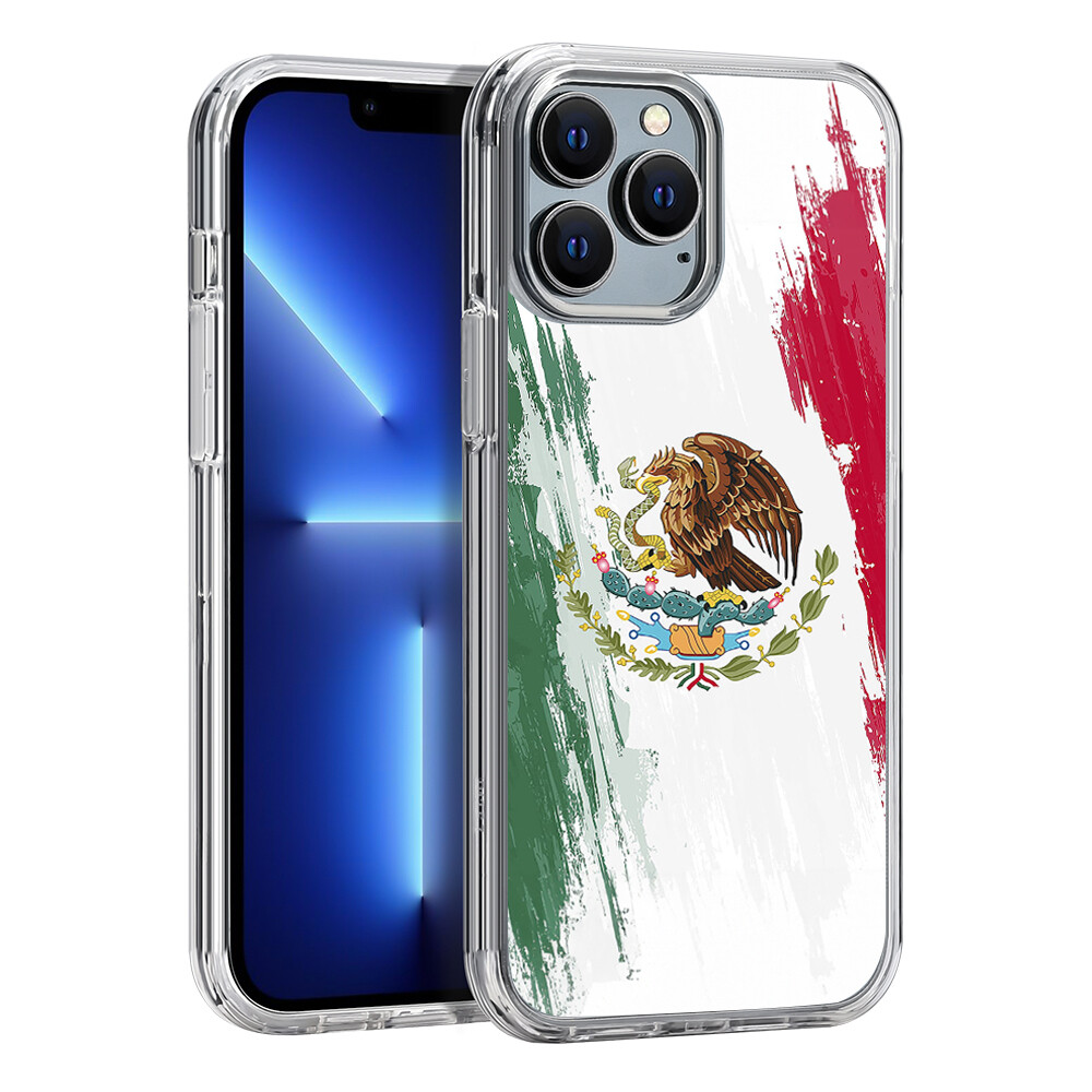 Texture Mexican Flag Shock Proof Cover Case For Apple iPhone (Choose ...
