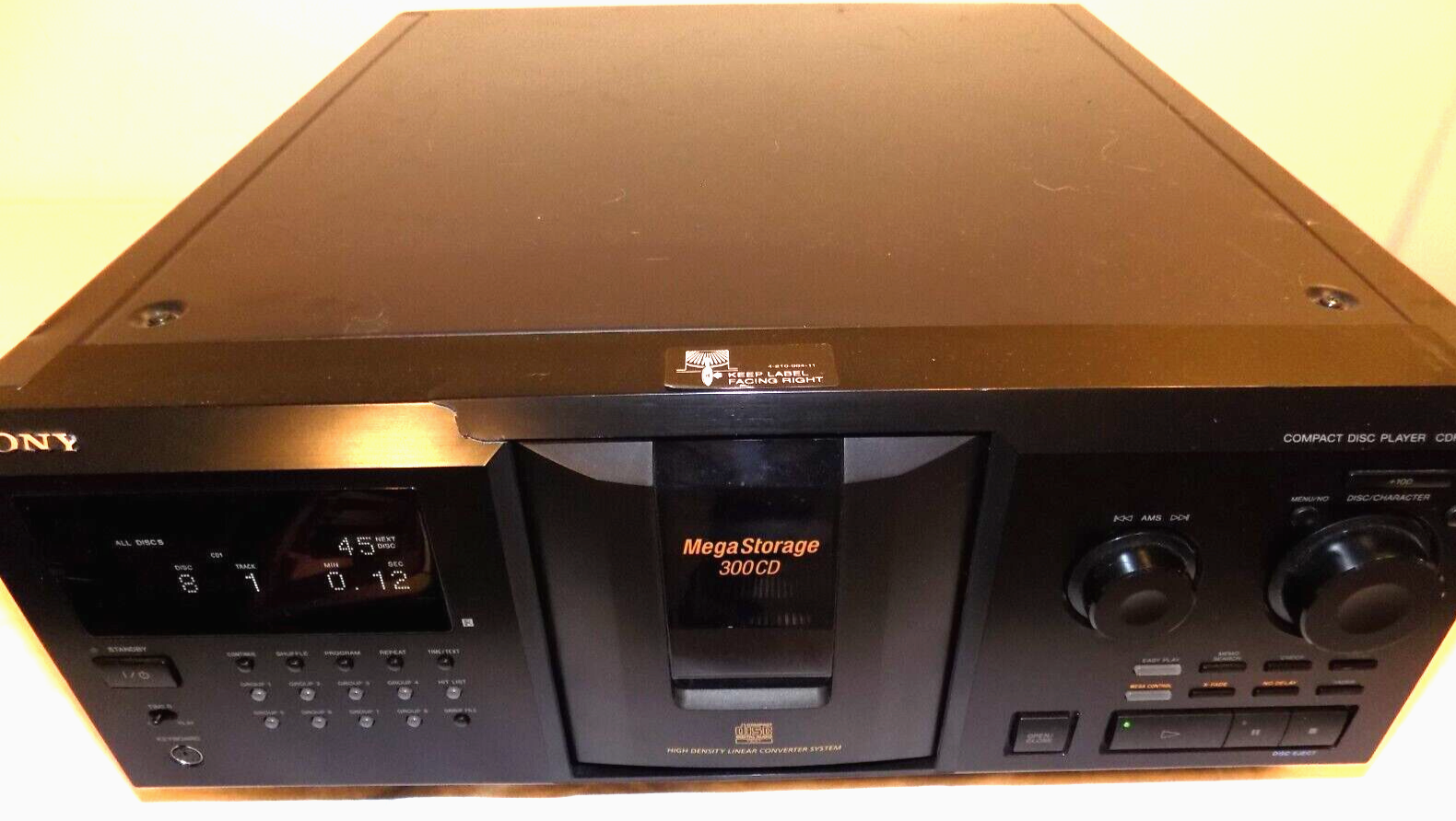 SONY CDP-CX355 CD Player Changer w/remote - TESTED - Serviced EXCELLENT ...