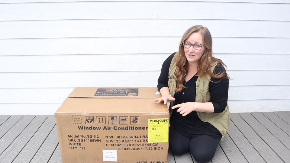 12000 BTU ASHRAE Window Air Conditioner, Energy-Saving Window AC Unit ...