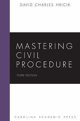 Mastering Ser.: Mastering Civil Procedure by David Hricik (2017, Trade Paperback) for sale ...