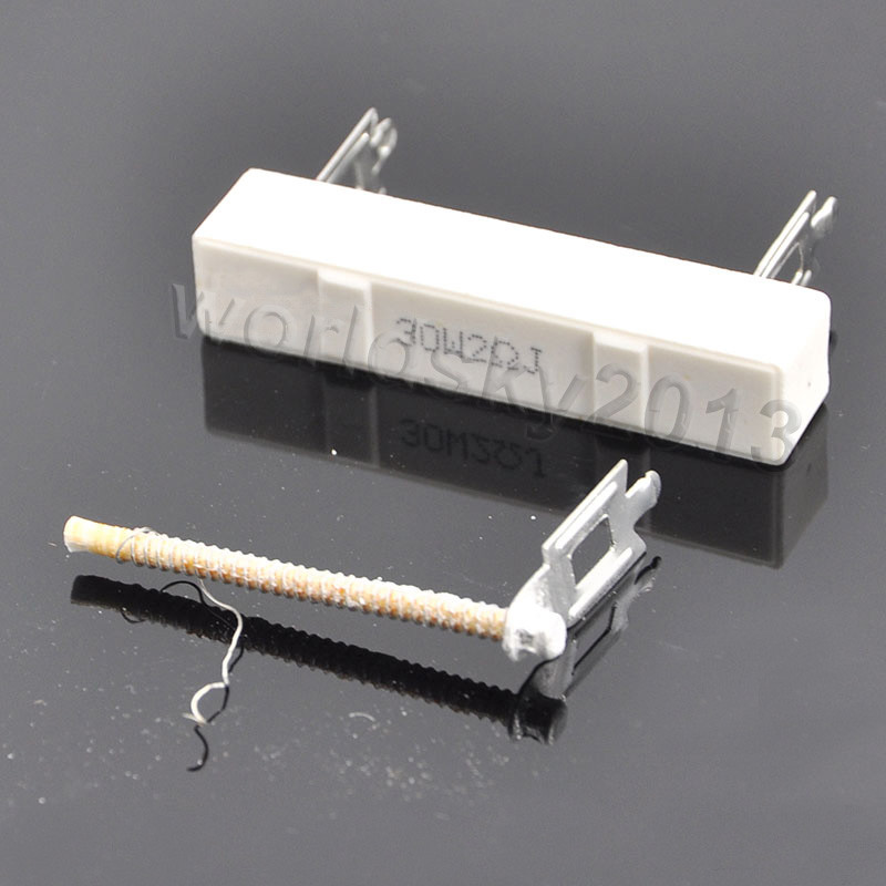 1-30ohm 30W Audio Speaker Divider Crossover Ceramic Resistance Cement ...