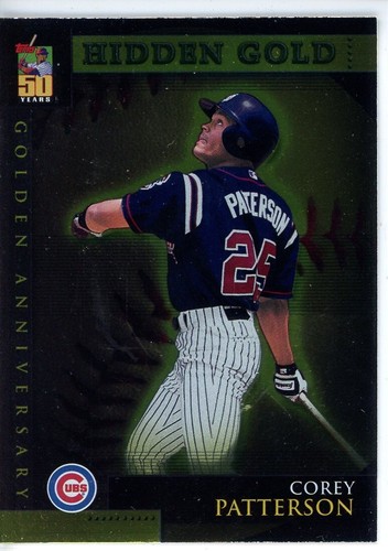 2000 Golden Anniversary Hidden Gold Insert #GA34 Corey Patterson Cubs ...