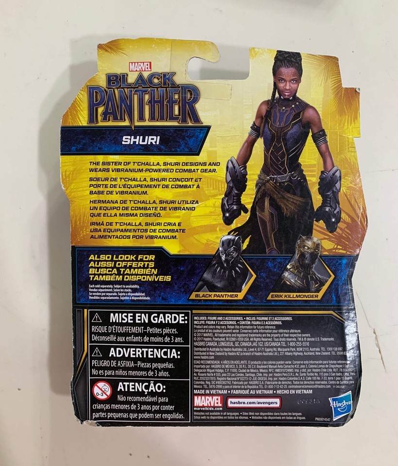 Marvel Black Panther 6” Shuri Action Figure 61999 | eBay