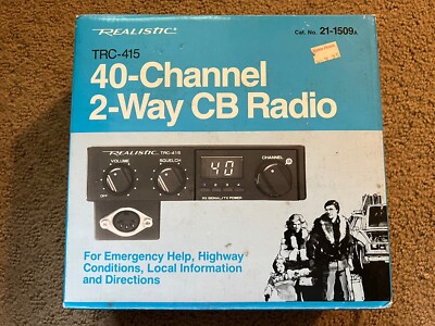 Vintage Realistic TRC-415 CB Radio 40 Channel New in Box 2-Way CB Radio ...