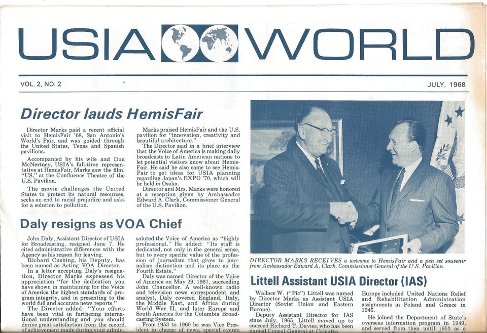 POLITICS NEWSLETTER (1968/07) USIA "Homage To Senator (ROBERT) KENNEDY ...
