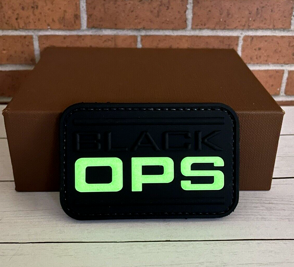 Tactical PVC Patch - Black OPS Morale Patch - Glow in Dark Gun Patch ...