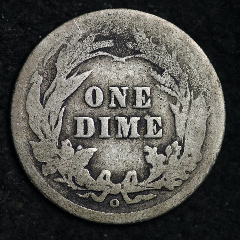 1905-O MICRO O Barber Silver Dime CHOICE GOOD+ FREE SHIPPING E247 UER ...