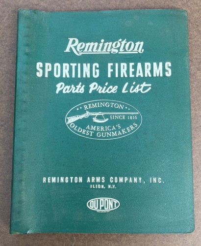 Vintage REMINGTON SPORTING FIREARMS - PRICE LIST - DUPONT gun catalogue ...
