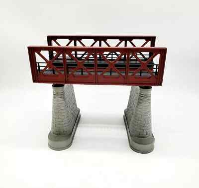 MTH RAIL KING 40-1032 RUST GIRDER BRIDGE WITH BRIDGE PIERS MINT IN BOX ...