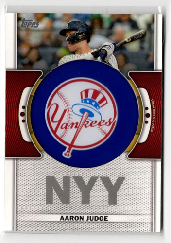 AARON JUDGE 2023 Topps Team Logo Commemorative Patch Aaron Judge NY ...