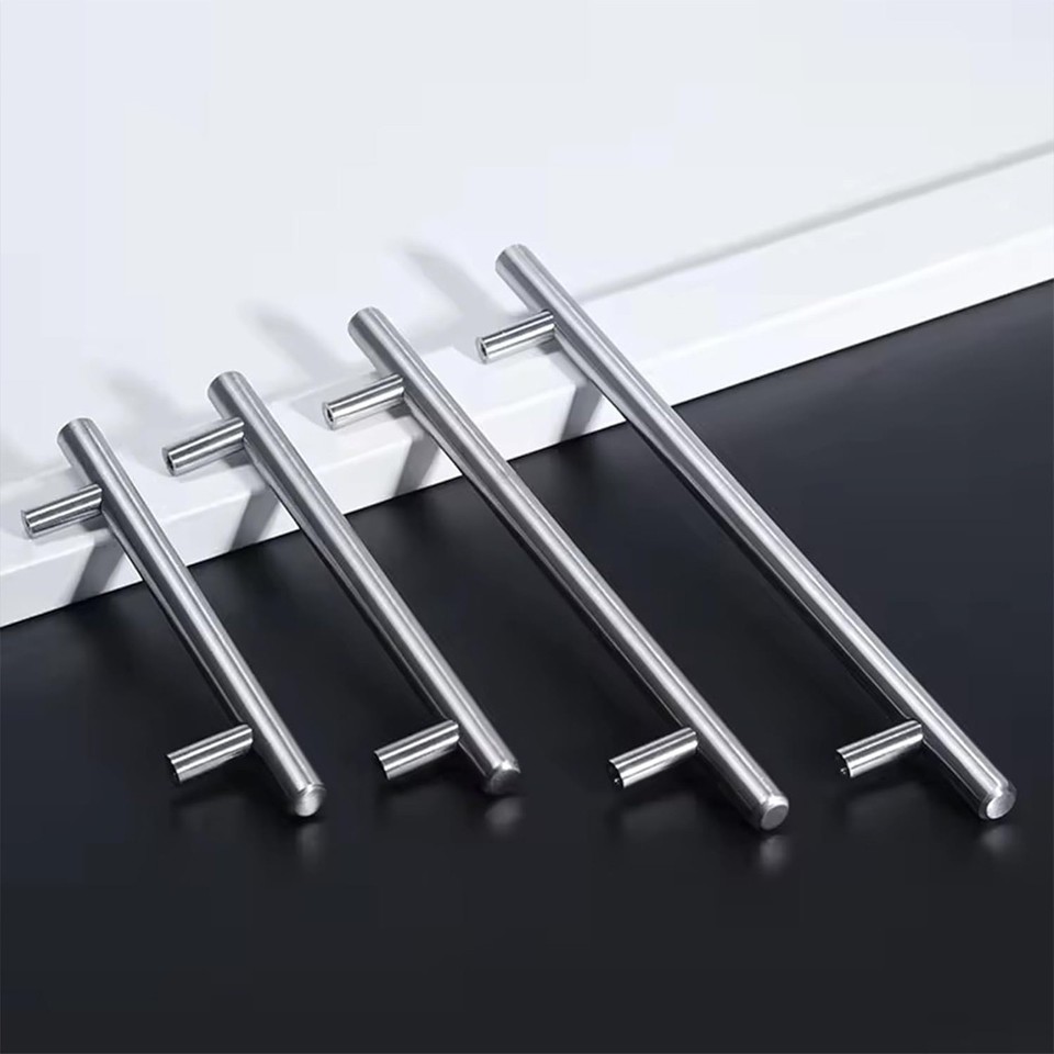 Kitchen Cupboard Cabinet T-Bar Door Handle Brushed Stainless Steel 64 ...