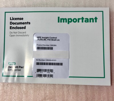 C6N36A 5697-3706 HP Inst Cntrl ML/DL/BL Bdle Lic C6N36-63101 NEW! | eBay
