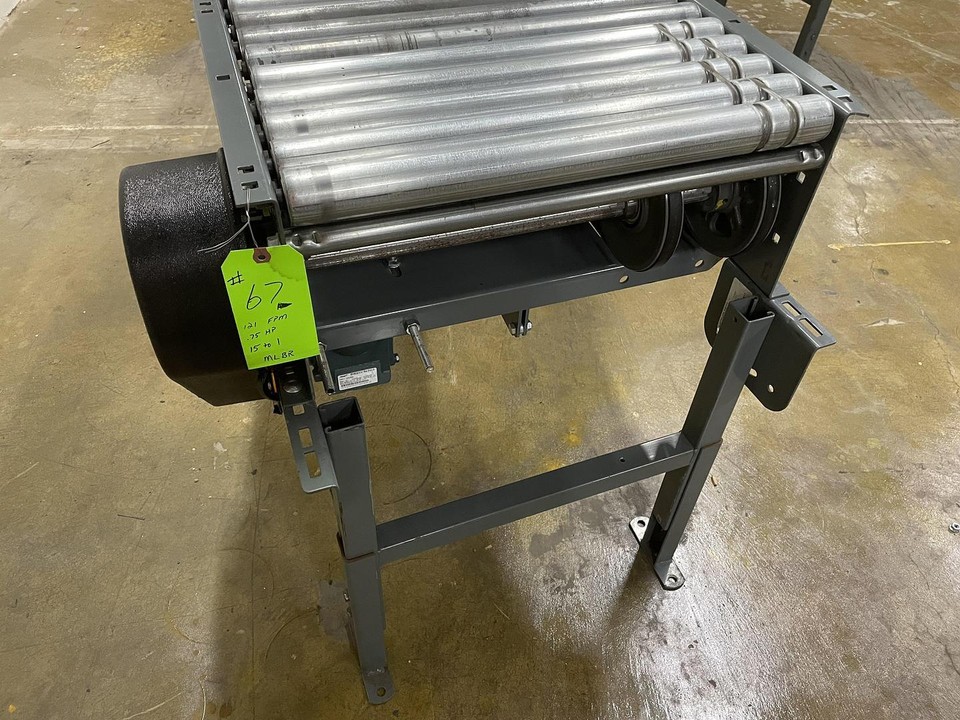 Intelligrated 24.5" x 90 Degree Curve Roller V Belt Conveyor (#67) (14 ...