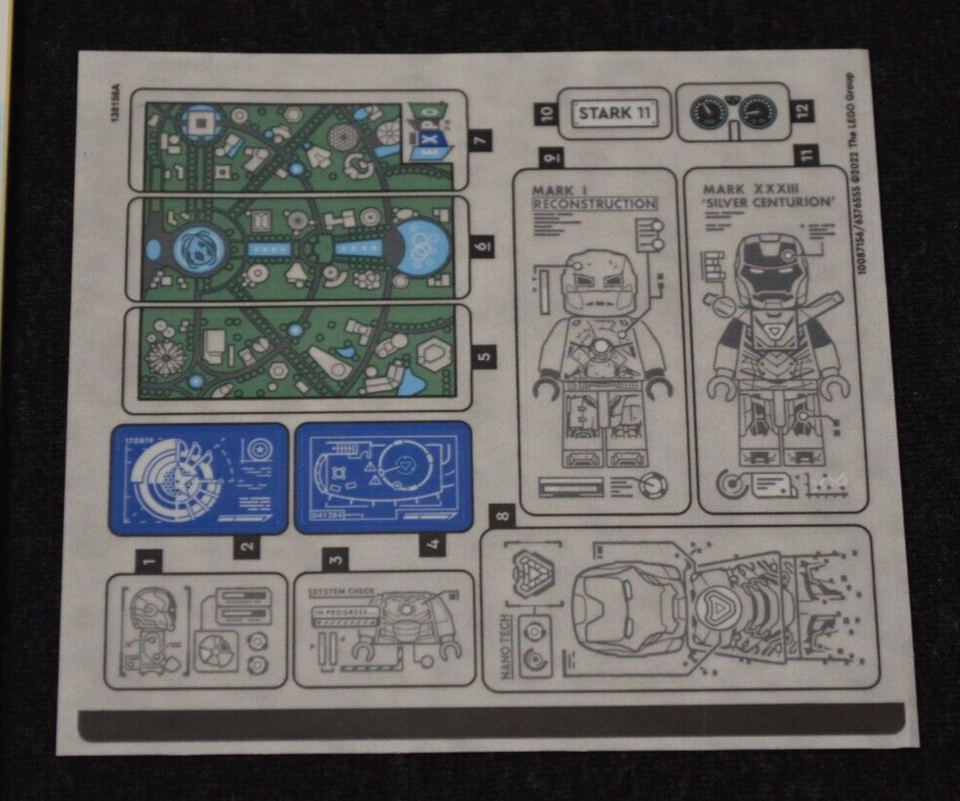 76216 INSTRUCTION BOOKLET & ORIGINAL STICKERS ONLY Set # 76216 ~ Lego ...