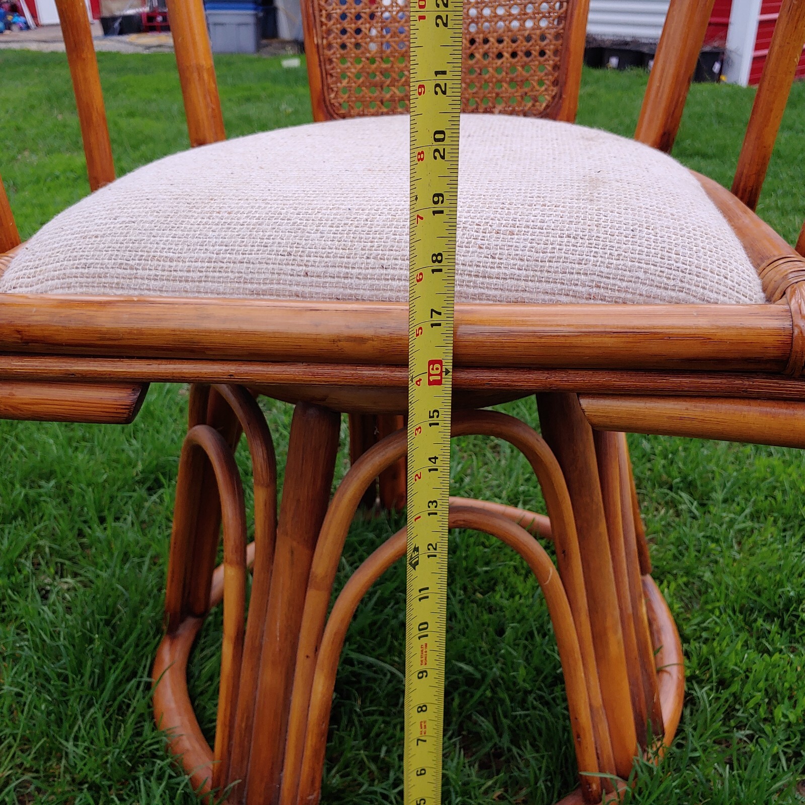 Vintage Swivel Rattan Chair Bentwood Cane Back Willow and Reed Henry ...