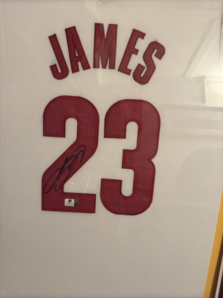 LEBRON JAMES Cleveland Cavs HAND Signed Autographed NBA Jersey W/COA ...