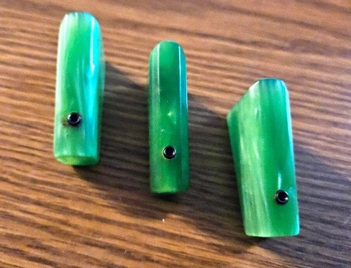 Vintage 1950s 1960s NOS green pearl Bakelite dash knob set Hot Rod ...