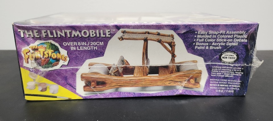 1993 The Flintstones 72411 1/20 Scale Flintmobile Plastic Model Kit ...