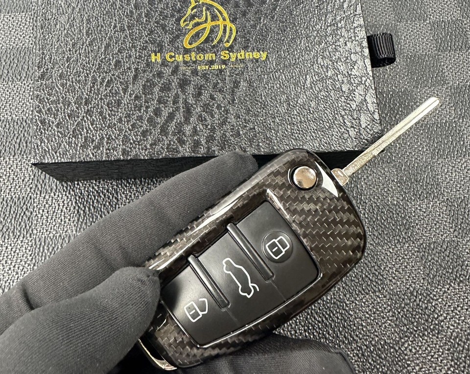 Premium Carbon Fiber Key Cover Keychain For Audi New RS3 RSQ3 TTRS R8 ...