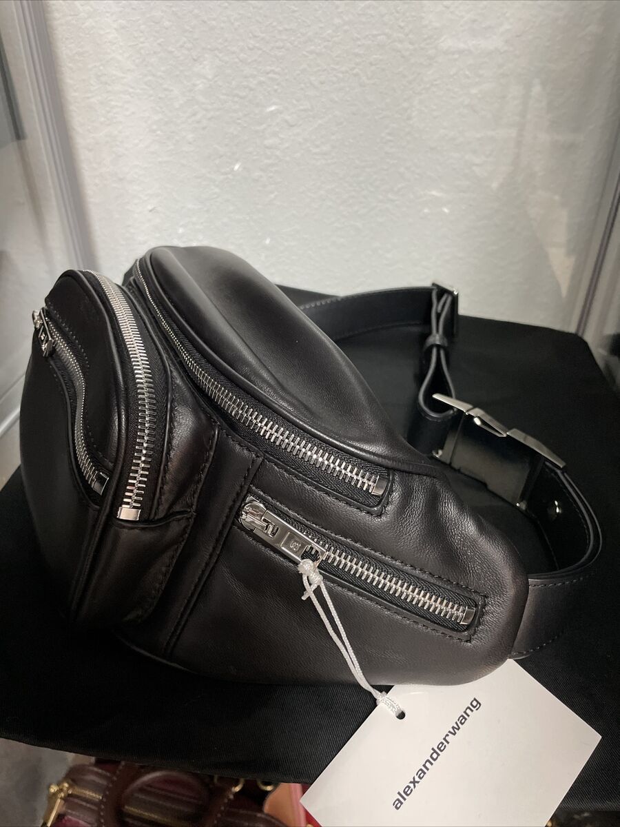 Alexander Wang Attica Soft Fanny Pack Designer Black Leather Alexander Wang Attica Soft Fanny Pack Designer Black Leather