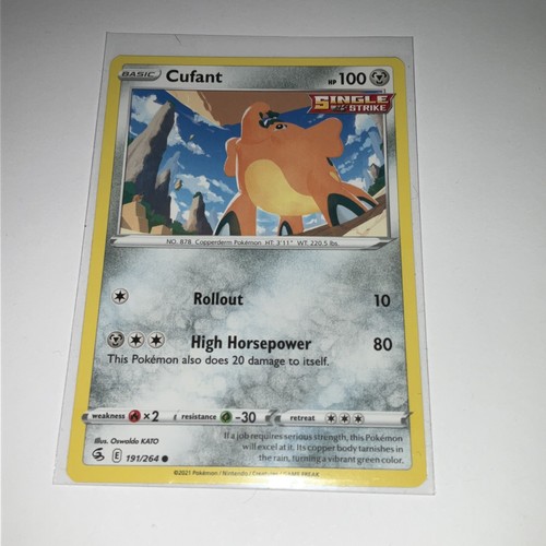 Pokémon TCG Cufant Fusion Strike 191/264 Regular Common | eBay