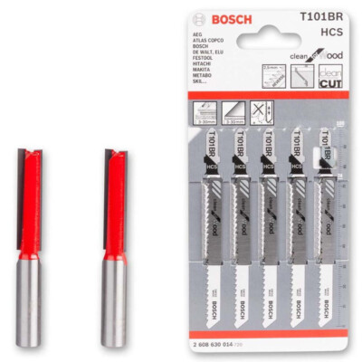 Freud Kitchen Fitters Kit 2 x 12-12850 Router & 5 x Bosch T101BRJigsaw ...